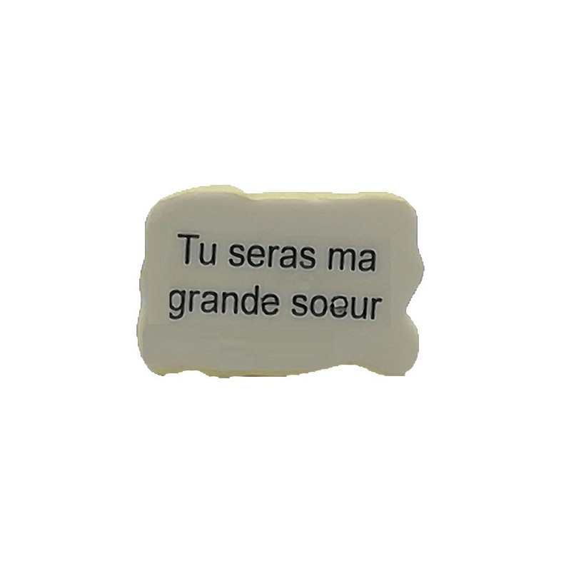 Anuncio original para la llegada de un bebé - Seras mi hermana mayor